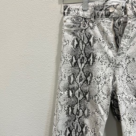 Zara | Jeans | Zara High Waisted Snakeskin Jeans | Poshmark